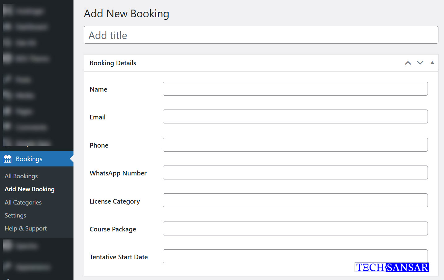 Simple Booking WordPress Plugin • TechSansar.com