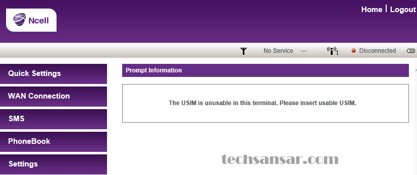 The USIM is unusable in this terminal. USIM locked Mobile Hotspot ...