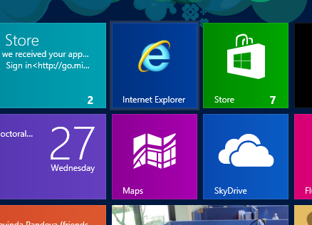 Non-default Windows 8 Internet Explorer Logo in Windows 8 mode ...